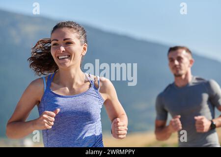 Energized by the beauty of nature, a couple powers through their ...