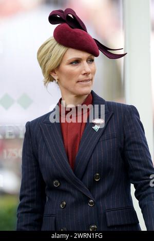 Zara Tindall on day two of Royal Ascot at Ascot Racecourse, Berkshire ...