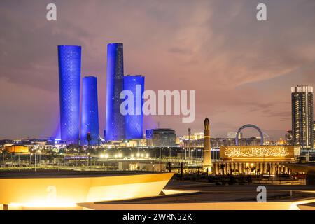Lusail Plaza Tower 4. Lusail Boulevard Qatar Stock Photo - Alamy