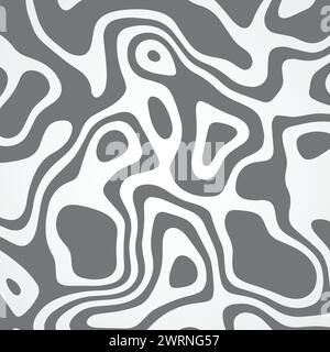 Stylized topographic contour map. Geographic line and tain relief ...