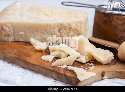 Traditional italian food - 24 months aged in caves Italian parmesan ...