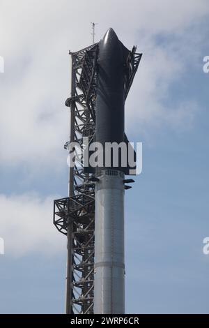 Boca Chica, USA. 13th Mar, 2024. The worlds most powerful rocket ...