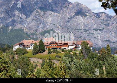 Top horizontal view of the Llao Llao Hotel in Bariloche, Argentina ...
