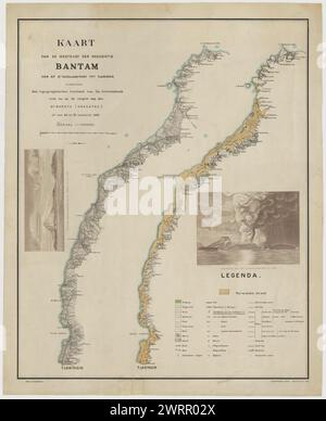 Map of Bantam Westcoast describing the impact of the eruption of Mount ...