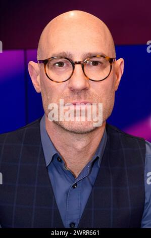 Lars Sänger in der ARD-Talkshow maischberger im Studio Berlin Adlershof ...