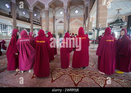 Putrajaya, Malaysia 14 March 2024 . Female visitors inside the Putra ...
