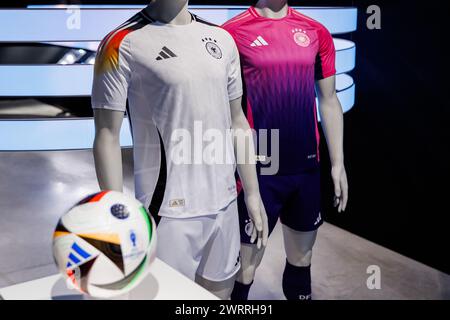 Herzogenaurach, Germany. 13th Mar, 2024. The official jerseys of the ...