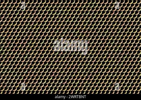 Texture of crescent moons arranged regularly in rows and columns on a ...