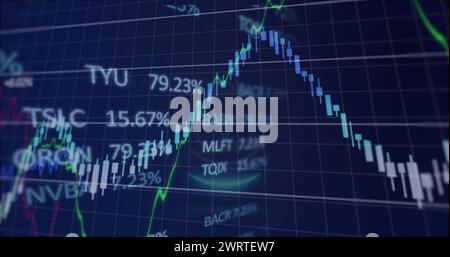 Image of padlock in circle over multiple graphs with changing numbers ...