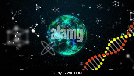 DNA molecules background Stock Photo - Alamy