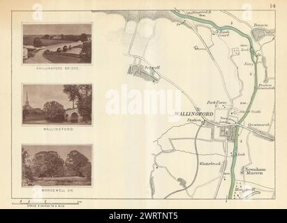 RIVER THAMES - Sotwell - Benson - Wallingford. Mongewell Church. TAUNT ...