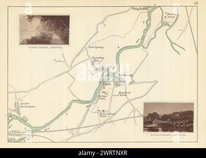 RIVER THAMES Lower Caversham - Sonning - Shiplake. Thames Parade. TAUNT ...
