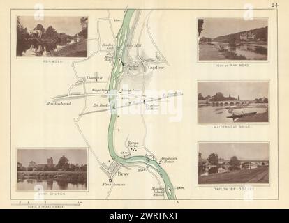 RIVER THAMES - Taplow - Maidenhead - Bray. Ray Mead. Formosa. TAUNT ...
