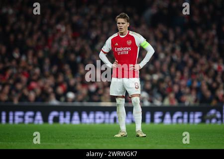 Martin Odegaard of Arsenal FC looks on during the UEFA Champions League ...