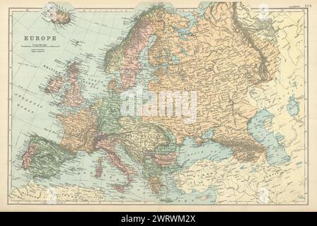 Europe. Great Powers. Austria-Hungary Russia Turkey. 53x64cm. STANFORD ...