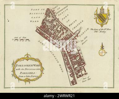 'Portsoken Ward'. Minories Petticoat Lane. City of London. STOW/STRYPE ...