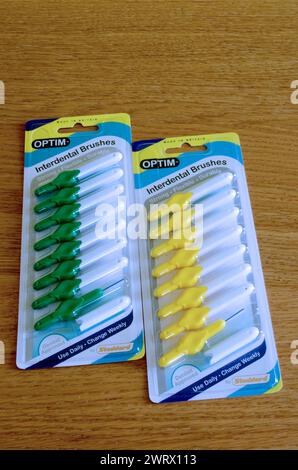 Blister Packs of Optim Interdental Brushes Stock Photo - Alamy