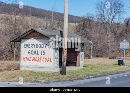 Strip Mine in Coaldale Pennsylvania USA Stock Photo - Alamy
