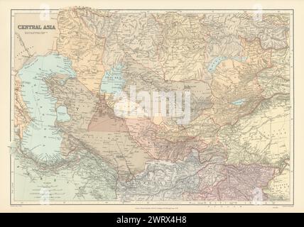 Central Asia. Trans-Caspian Aral Sea Khiva Bokhara Sirdaria STANFORD ...