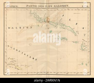 Océanique. Partie des Iles Salomon #33. Solomon Islands. VANDERMAELEN ...