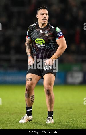 Tyler Dupree of Wigan Warriors during the Betfred Super League Round 10 ...