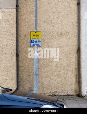 14 March 2024. Elgin,Moray,Scotland. This is a Private Sign on a Gate ...