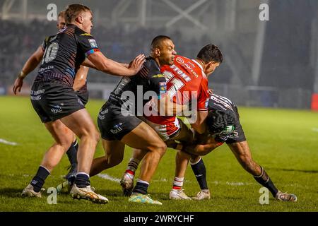 Salford, Manchester, UK. 14th March, 2024. Super League Rugby: Salford Red Devils Vs Wigan ...