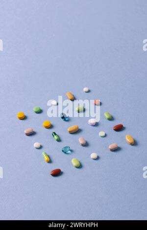 colorful pills arranged in a square shape Stock Photo - Alamy