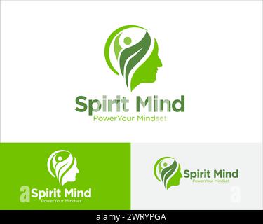 spirit mind health logo designs for medical service logo Stock Vector ...