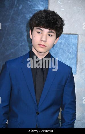 Logan Kim arrives at the NYC Premiere of "Ghostbusters: Frozen Empire ...