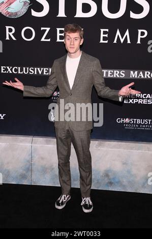 James Acaster attends the premiere of "Ghostbusters: Frozen Empire" at ...