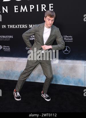 James Acaster attends the premiere of "Ghostbusters: Frozen Empire" at ...