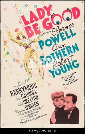 LADY BE GOOD, Robert Young, Ann Sothern, John Carroll, Red Skelton ...