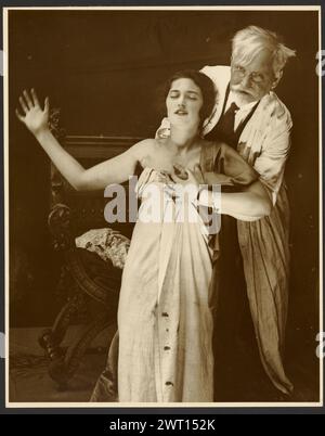 Alphonse Mucha in Costume with Daughter Jaroslava as a Model for the ...