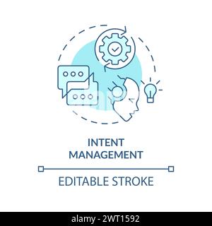 Sentiment analysis soft blue concept icon Stock Vector Image & Art - Alamy