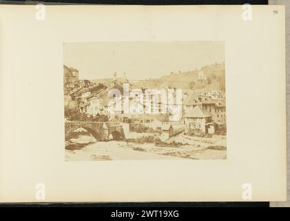 City along river. Sir John Joscelyn Coghill, photographer (Irish, 1826 ...