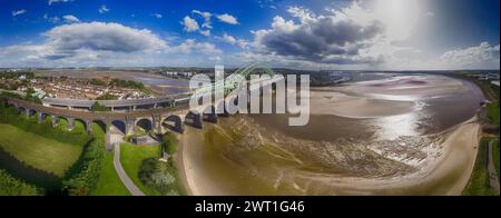 Aerial View of West Bank Widnes Stock Photo - Alamy