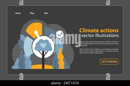 SDG or sustainable development goal night mode or dark mode web banner ...