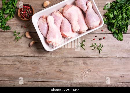 Raw chicken leg ready for cooking Stock Photo - Alamy