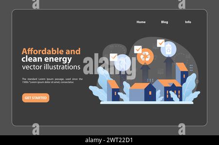 SDG or sustainable development goal. Affordable and clean energy ...