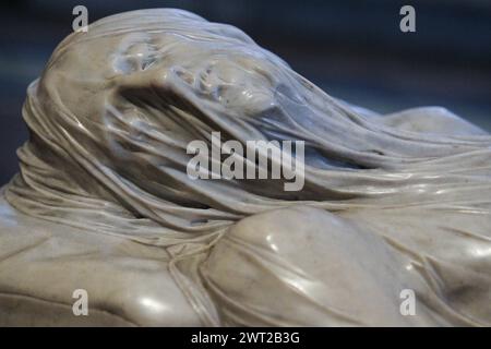 The sculpture of the veiled Christ, by the sculptor Giuseppe Sanmartino ...