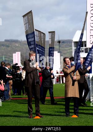 Former Jockey Richard Johnson during Super Saturday at Cheltenham ...