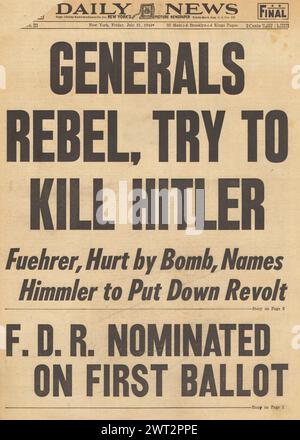 ADOLF HITLER BOMB PLOT ASSASSINATION ATTEMPT RASTENBURG JULY 20th 1944 ...