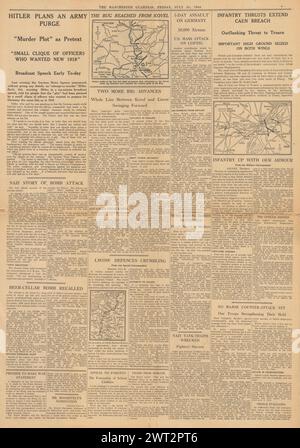 ADOLF HITLER BOMB PLOT ASSASSINATION ATTEMPT RASTENBURG JULY 20th 1944 ...