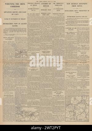 ADOLF HITLER BOMB PLOT ASSASSINATION ATTEMPT RASTENBURG JULY 20th 1944 ...