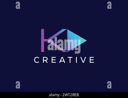 minimal media play logo template Stock Vector Image & Art - Alamy