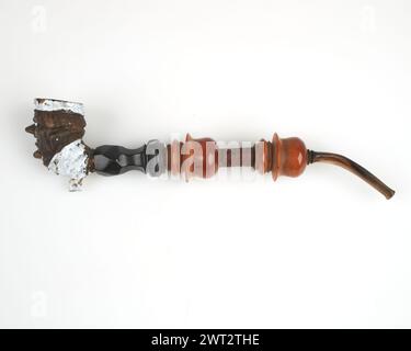 Antique double face enamelled pottery smokers pipe Stock Photo - Alamy