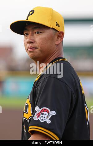 Bradenton, FL: Pittsburgh Pirates shortstop Jack Brannigan (83) walks ...