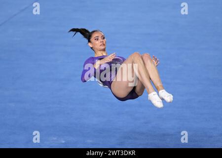Farah Ann Abdul Hadi, of Malaysia, performs on the beam during women's ...