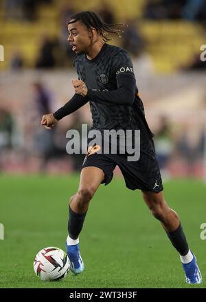 Bradley BARCOLA of PSG during the French championship Ligue 1 football ...